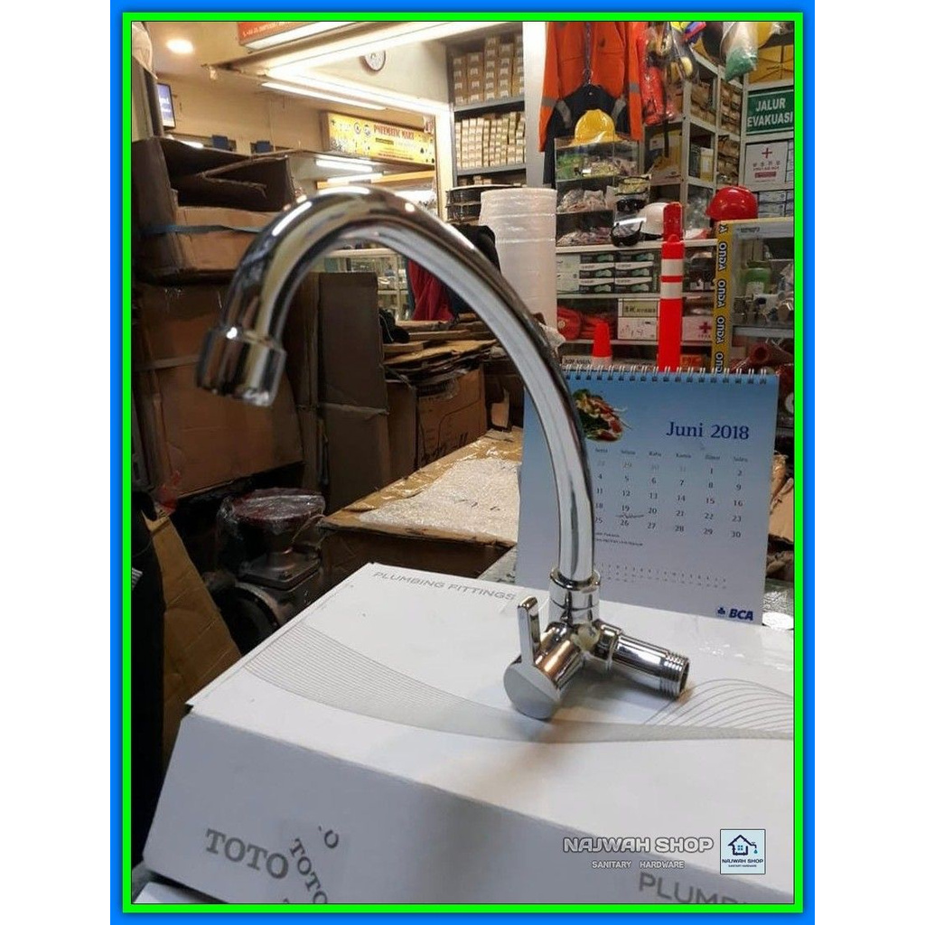Jual Kran Cuci Piring atau Kran Angsa Tembok Toto TX609K Kran Dapur ...