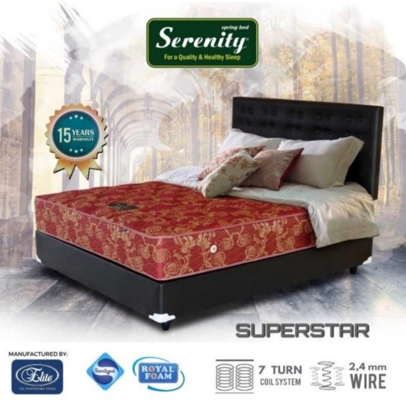 Jual Springbed Serenity Superstar by Elite Springbed | Shopee Indonesia