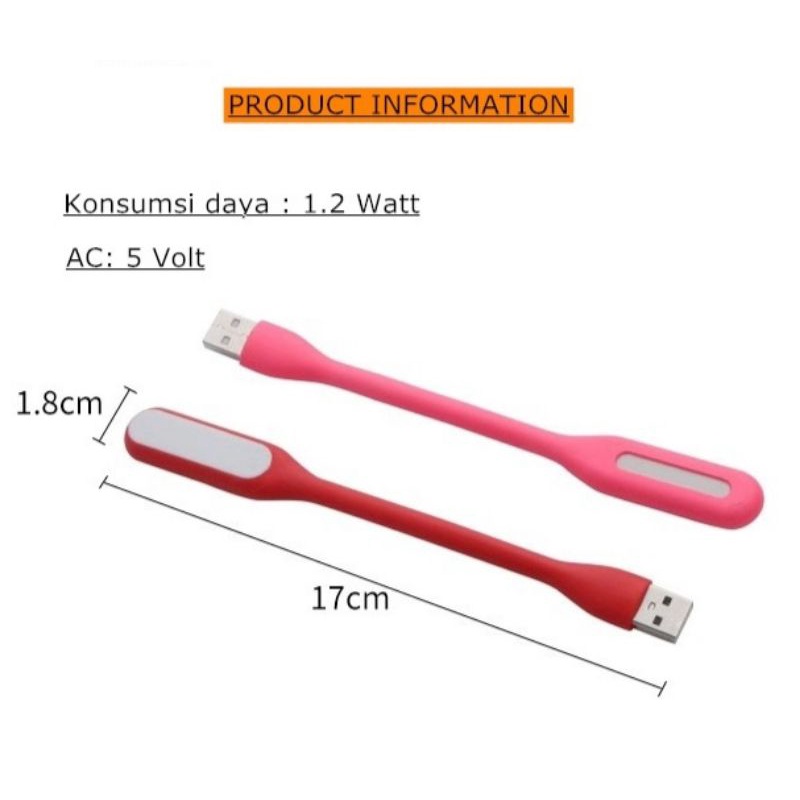 Jual LAMPU USB LIGHT FLEKSIBEL | Shopee Indonesia
