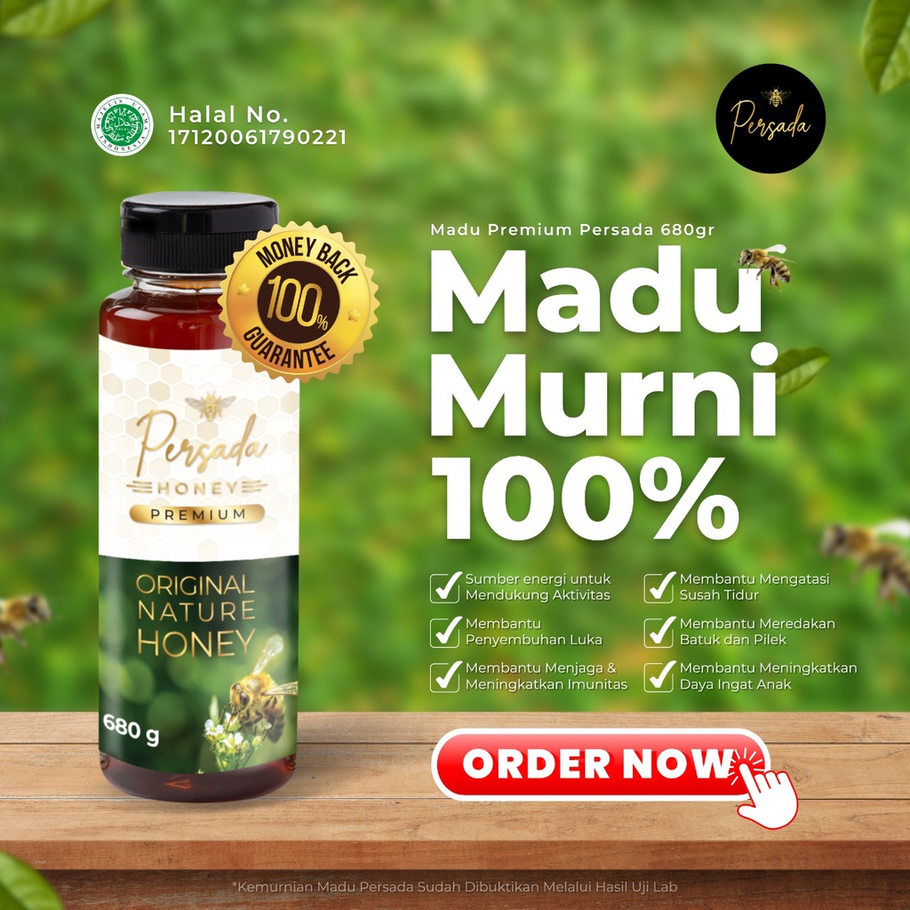 Jual MADU PREMIUM PERSADA 680, 340, 175 GRAM || MENIGKATKAN DAYA TAHAN ...