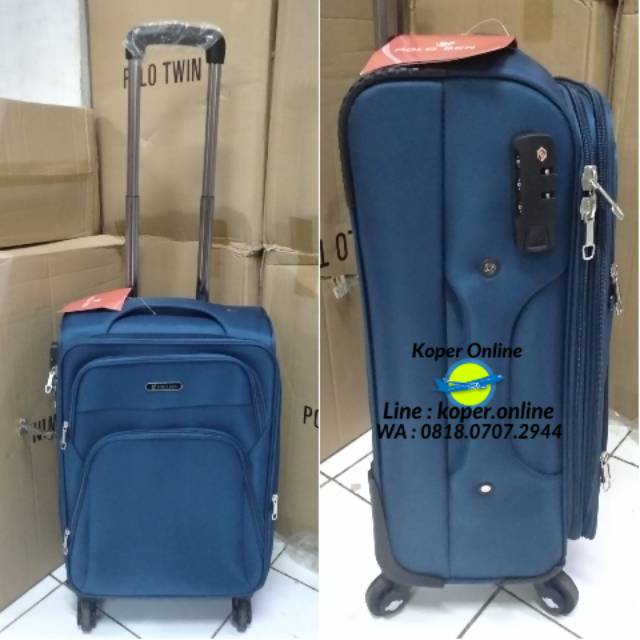 Jual Koper Kanvas Polo Ben Original Roda 4 ukuran kabin 20inch | Shopee ...