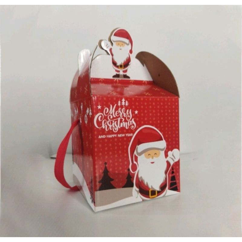 Jual Eflute Christmas Box Natal 2 toples 500gr bulat Box Natal cookies ...