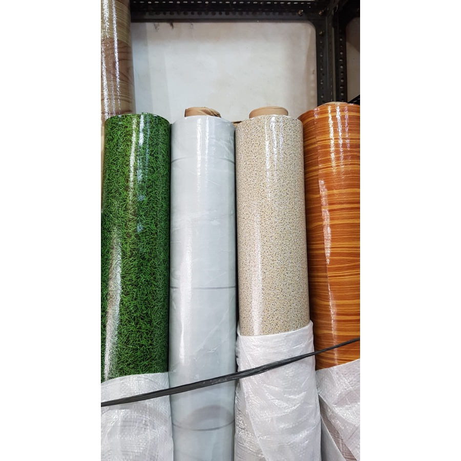 Jual Tikar Terpal Perlak Karpet Lantai Plastik Vinyl Kayu Marmer Tebal ...
