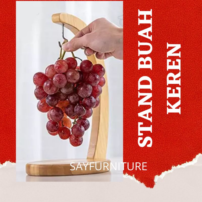 Jual stan buah tatakan buah tempat suguhan buah anggur, gantungan buah ...