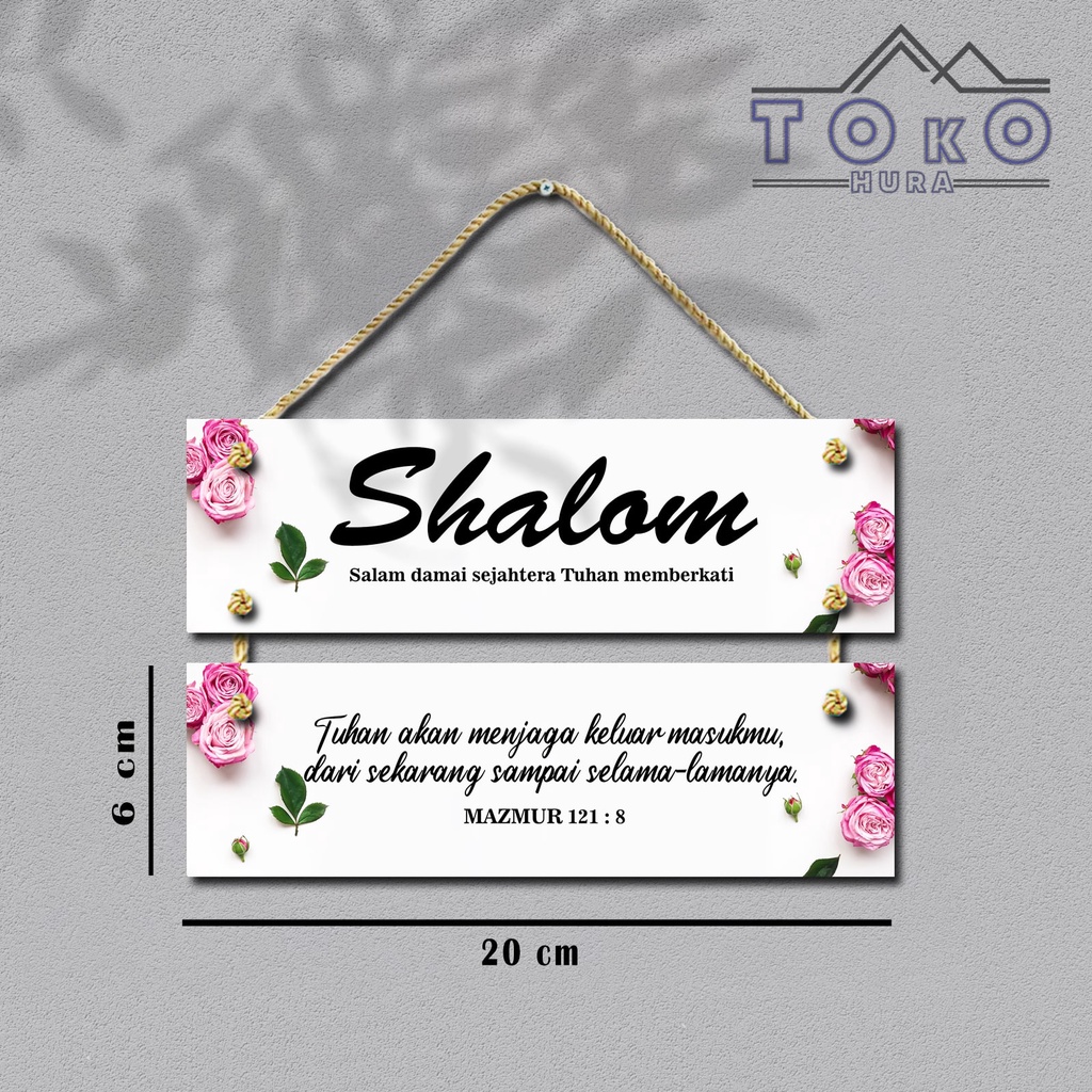 Jual Hiasan Dinding Pintu Ucapan Shalom kristen / Syalom | Shopee Indonesia