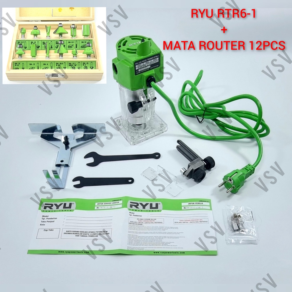 Jual RYU RTR6-1 + Mata profil Wood Trimmer Mesin Profil Kayu Mesin ...