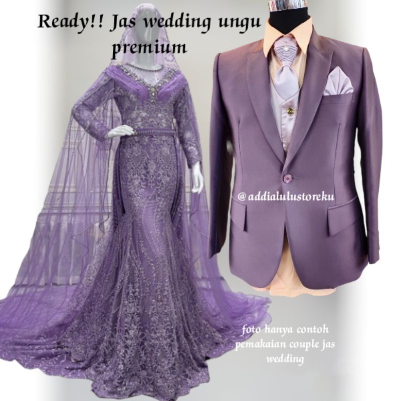 Jual Jas pengantin pria Ungu Lilac/Jas wedding ungu polos/jas formal ...