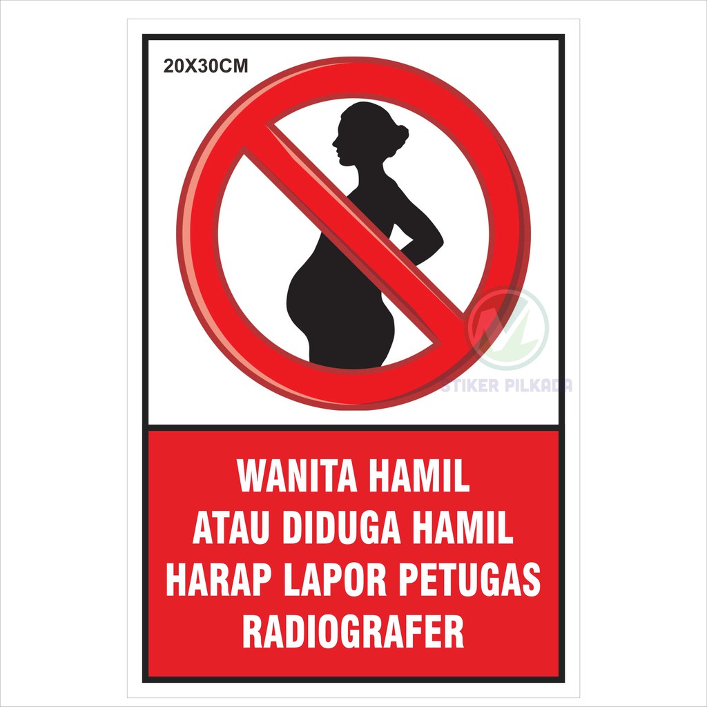 Jual STIKER VINYL WANITA HAMIL DILARANG MASUK | Shopee Indonesia