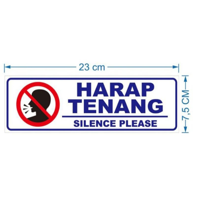 Jual STIKER HARAP TENANG | Shopee Indonesia