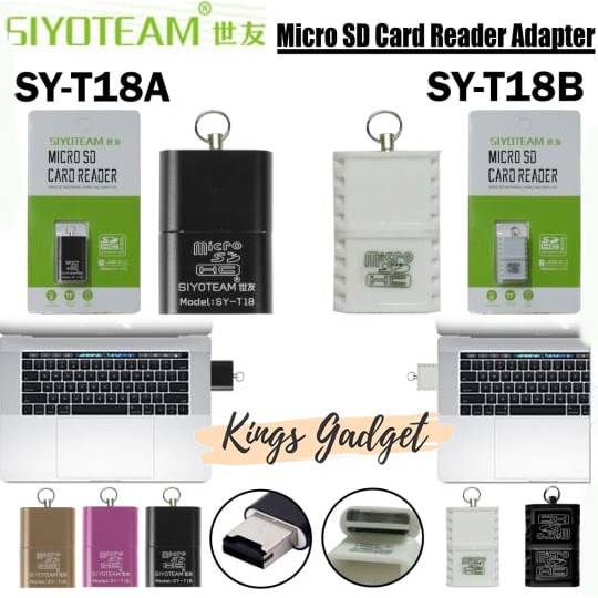Jual Card Reader Siyoteam SY-T18B Micro SD | Shopee Indonesia