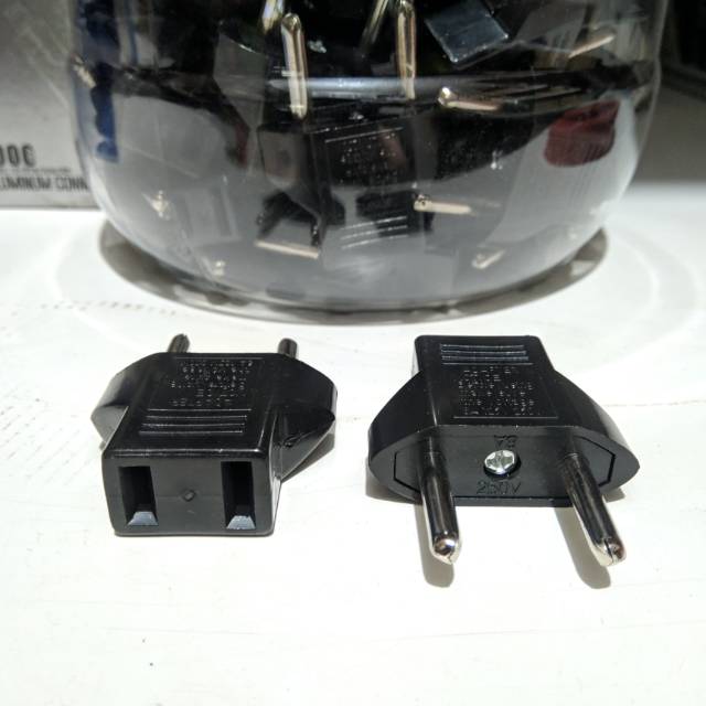 Jual Adapter Over Steaker Sambungan Colokan Gepeng Kaki dua kaki 2 ...