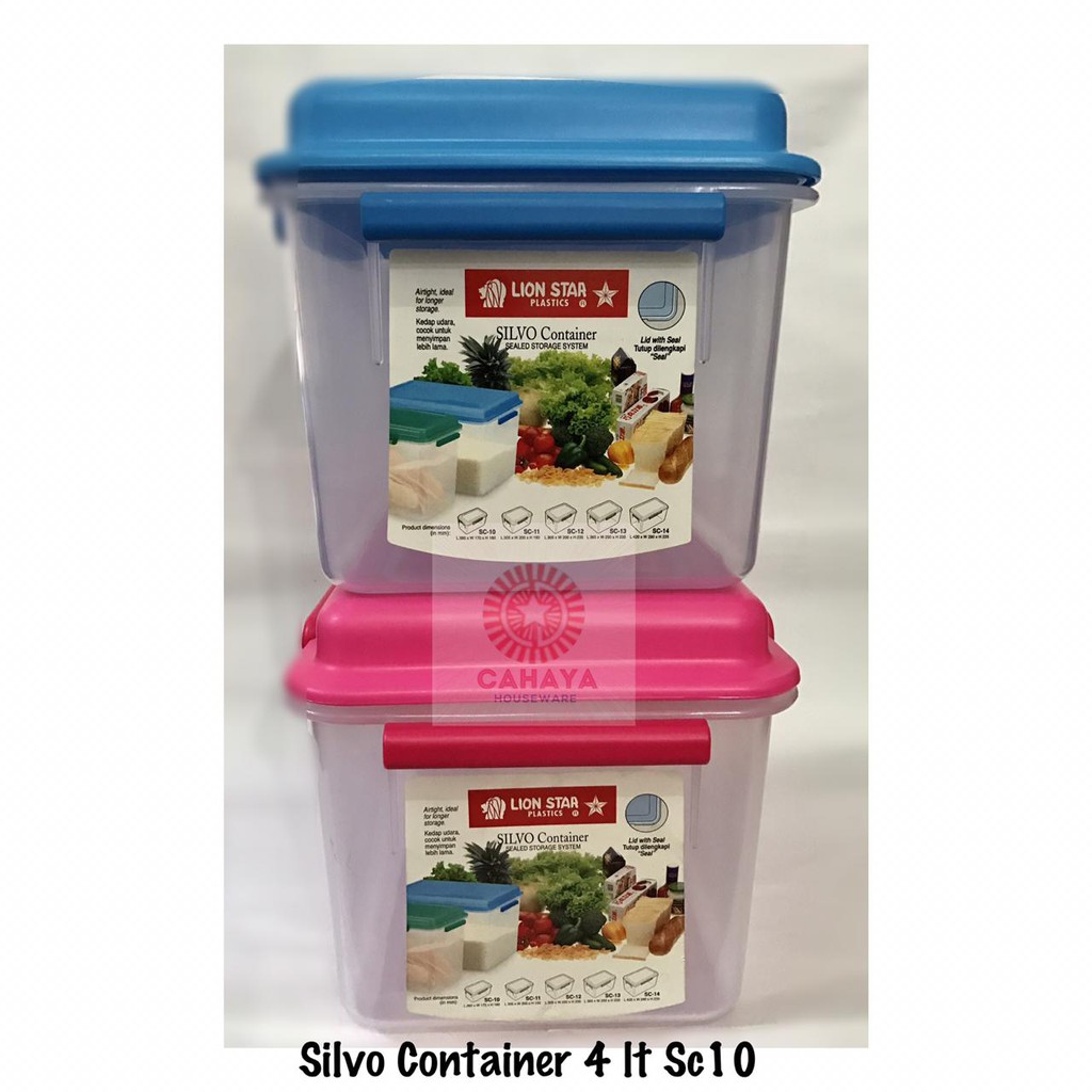 Jual Silvo Container 4Liter SC-10 Lion Star Tempat Penyimpan Makanan ...