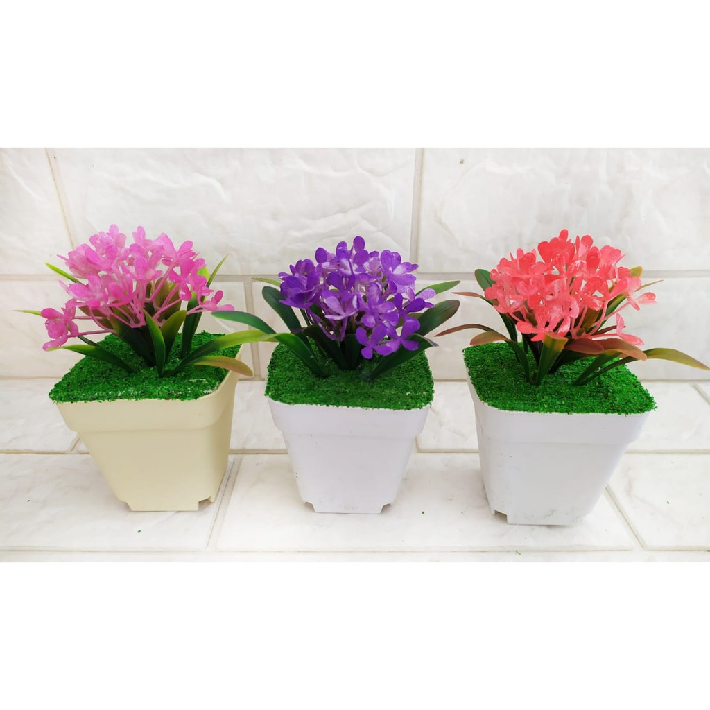 Jual bunga plastik palsu rangkaian soka | Shopee Indonesia