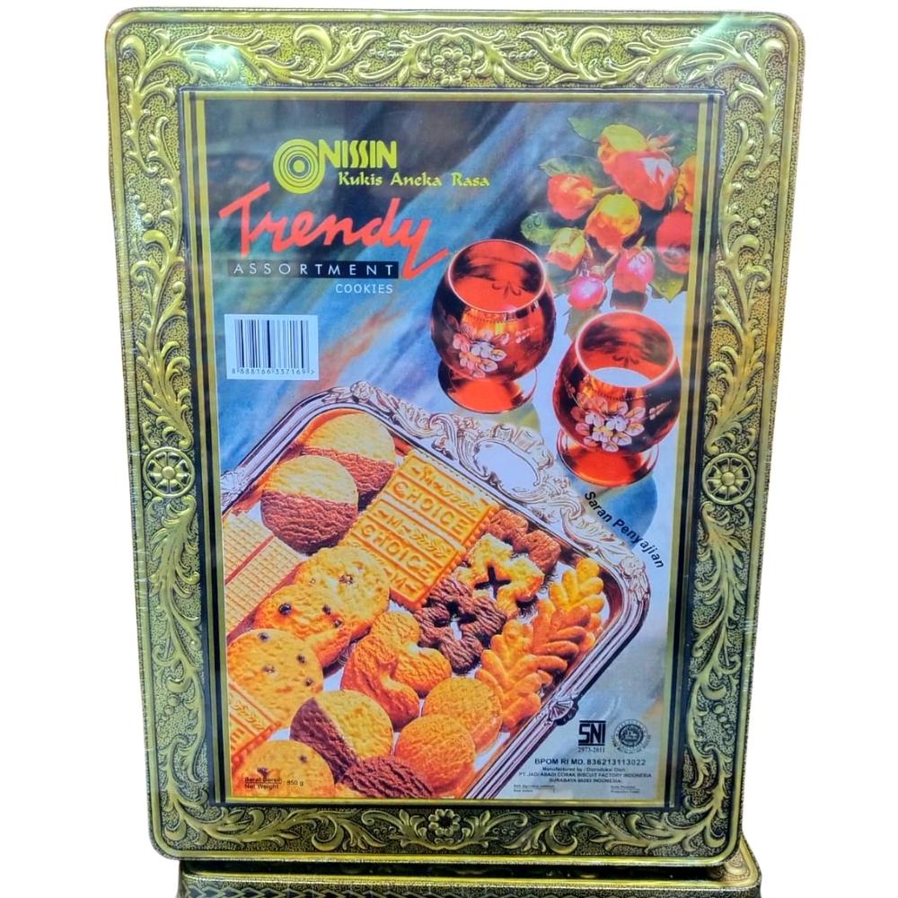 Jual Nissin Kukis Kaleng Trendy 850gr Kue Roti Kering Makanan Biskuit ...