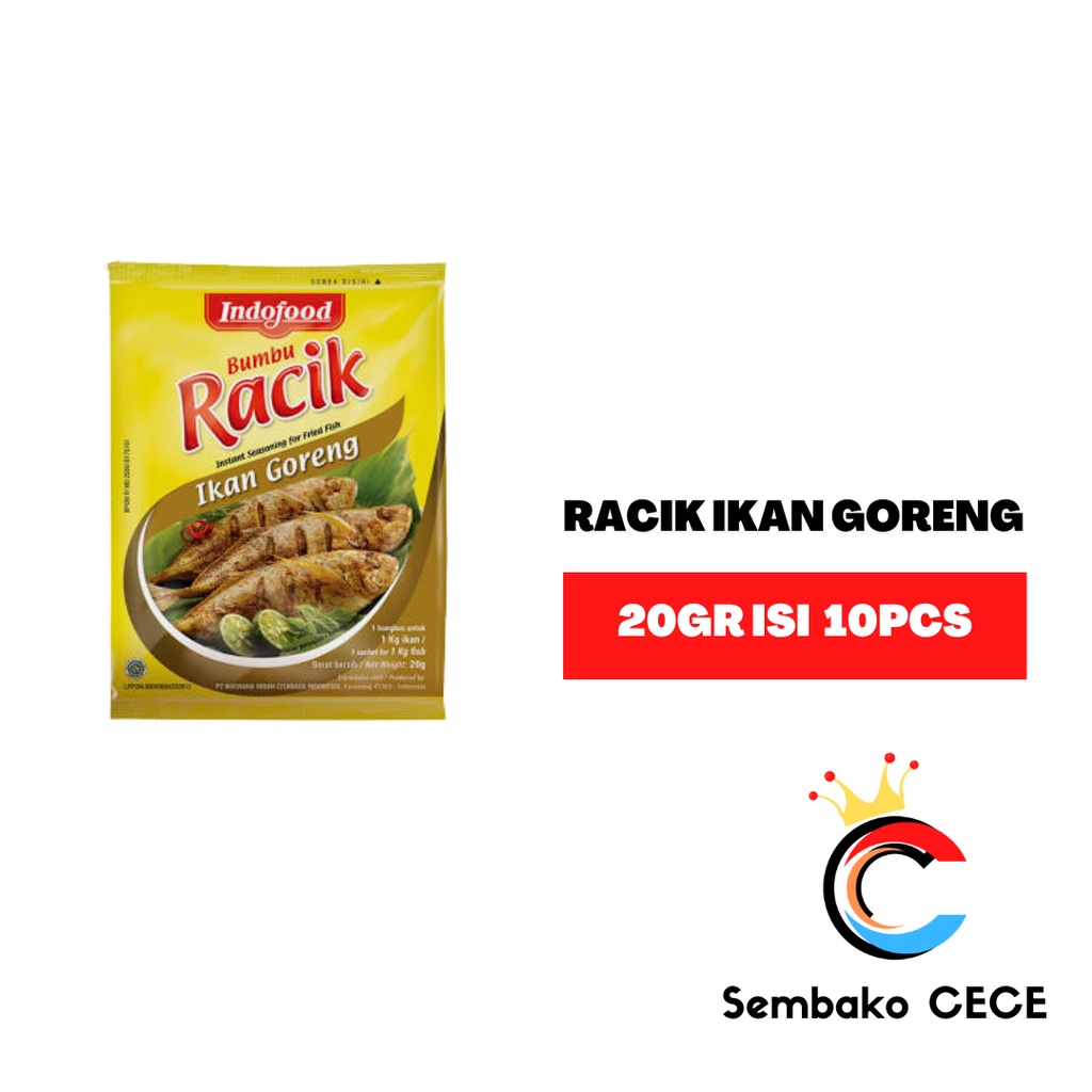 Jual Bumbu Racik Indofood Ikan Goreng 20Gr isi 10 Sachet | Shopee Indonesia