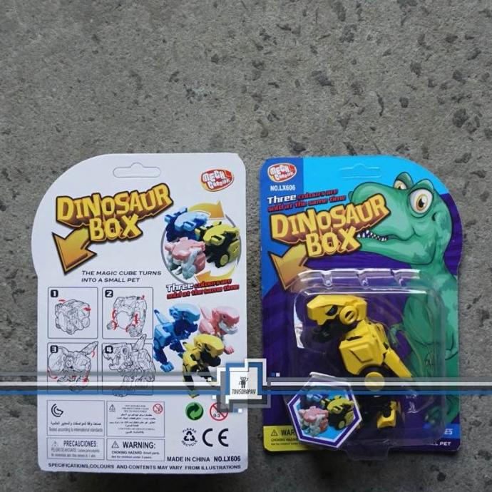 Jual BEAST BOX Trex - YELLOW / Dinosaurus Box Robot Kotak Kubus ...