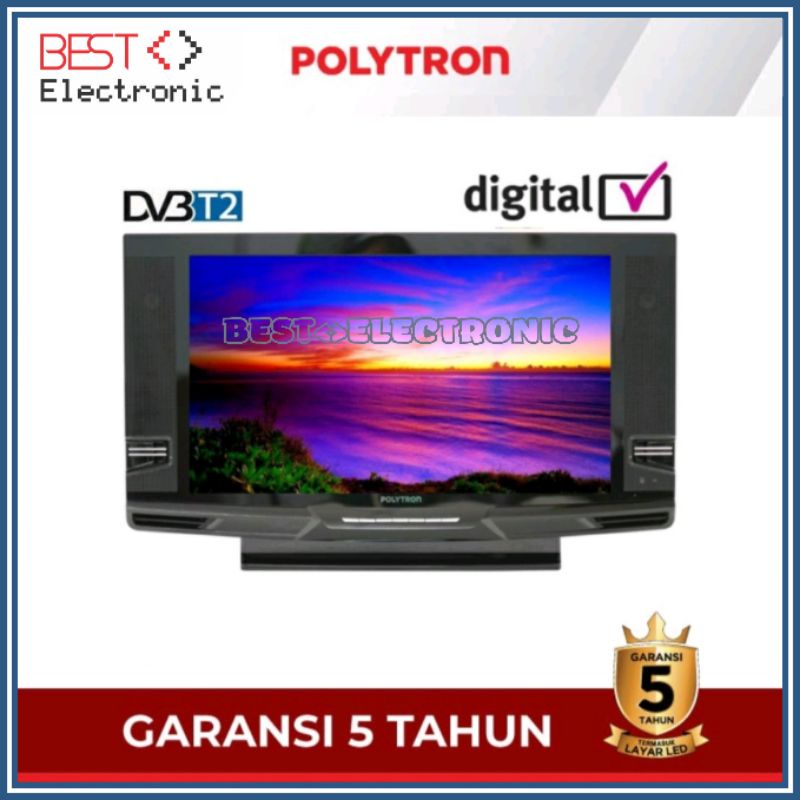 Jual TV DIGITAL Tabung LED TV POLYTRON 24 inch PLD 24V223 USB MOVIE ...