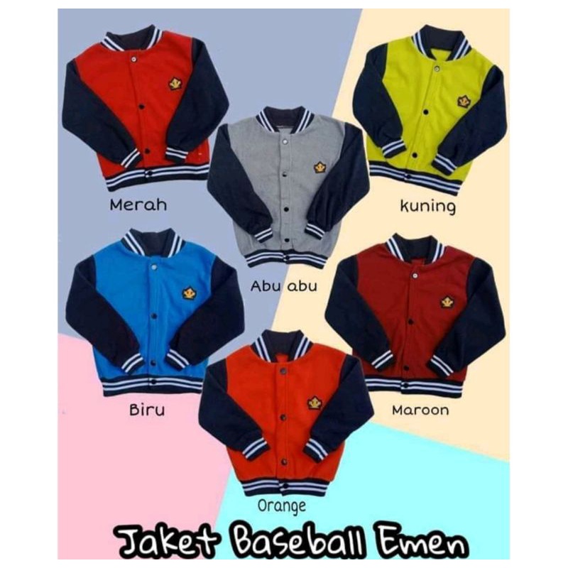 Jual jaket baseball anak 1-10th /jaket anak laki/jaket anak | Shopee ...