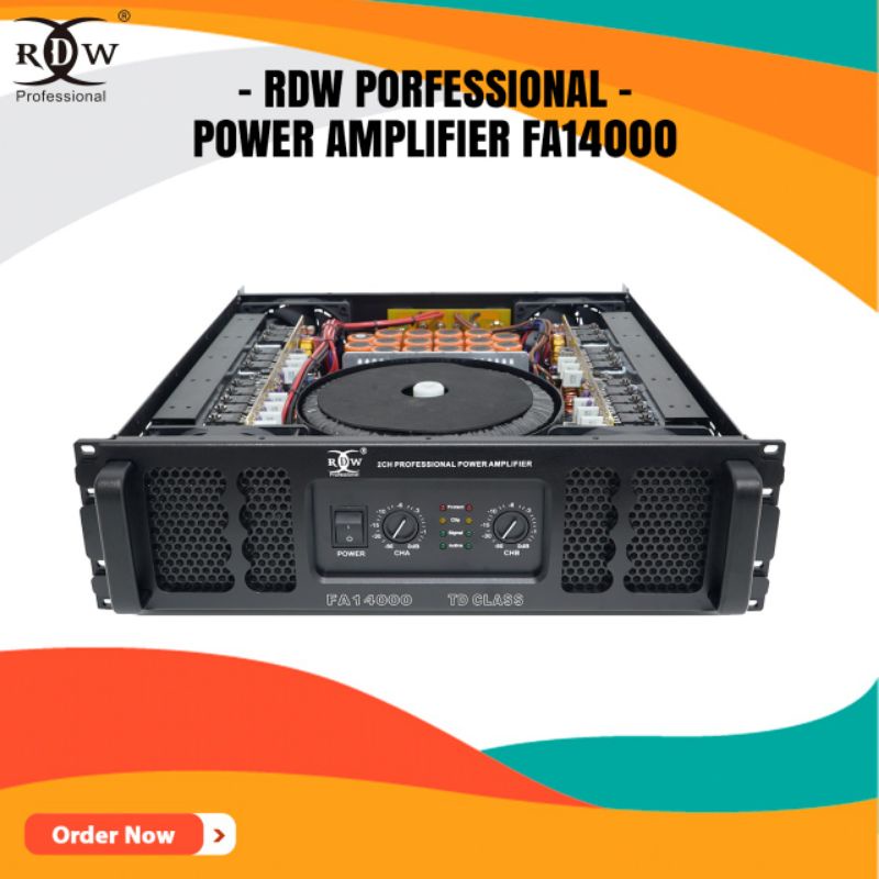 Jual POWER AMPLIFIER 2 CHANNEL FA14 PRO / FA14 PRO RDW PROFESIONAL ...