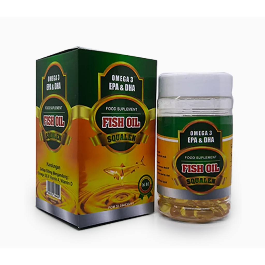 Jual Minyak Ikan / Fish Oil Gold Omega 3 Plus EPA & DHA Squalen GOLD | Shopee Indonesia