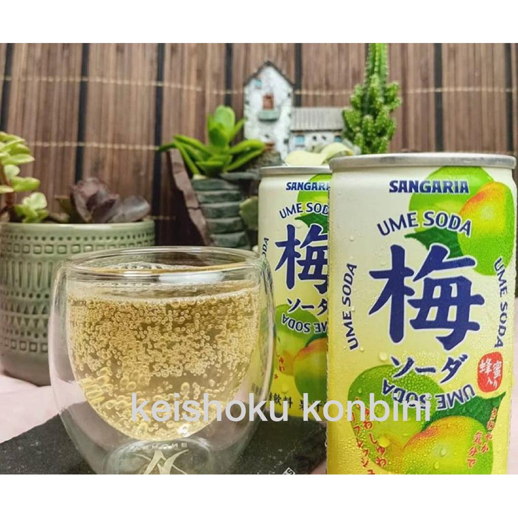 Jual Sangaria Ume Soda 190ml / minuman jepang / minuman impor / soft drink jepang / soft drink ...
