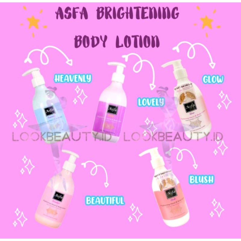 Jual ASFA BRIGHTENING Body Lotion With Niacinamide dan Vitamin E 300 Ml ...