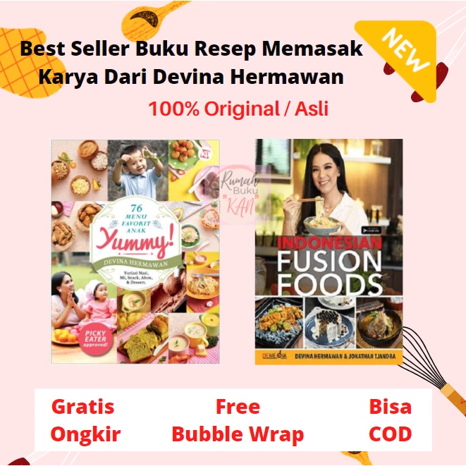 Jual BUKU INDONESIAN FUSION FOODS , YUMMY Devina hermawan | Shopee ...