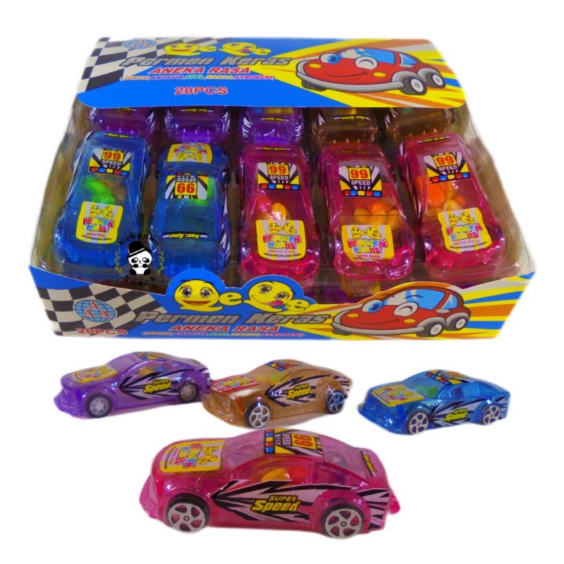 Jual PERMEN MAINAN MOBIL BALAP ISI 20 PCS | Shopee Indonesia