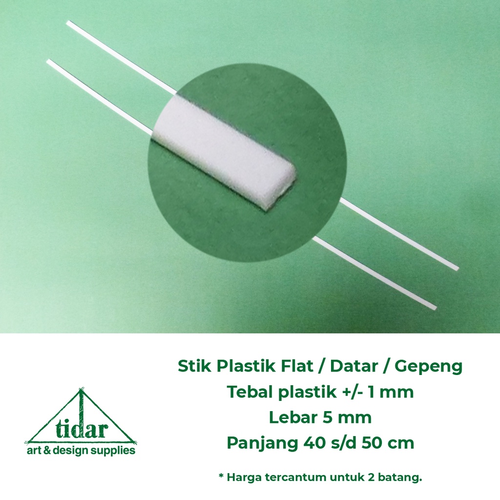 Jual White Strip Plastic Stick - Stik Plastik Putih Persegi Panjang ...