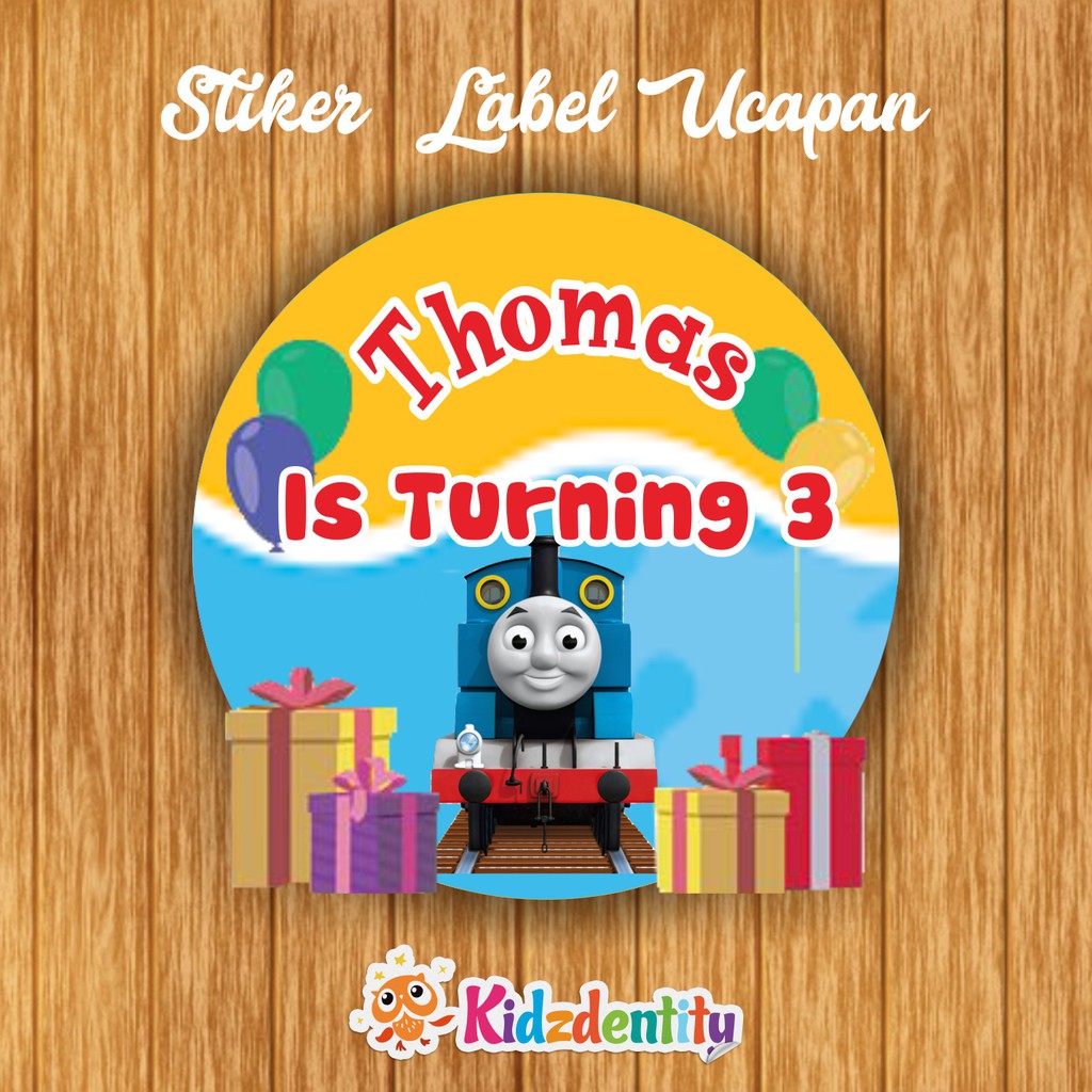 Jual STIKER LABEL UCAPAN ULTAH THOMAS N FRIEND'S | Shopee Indonesia