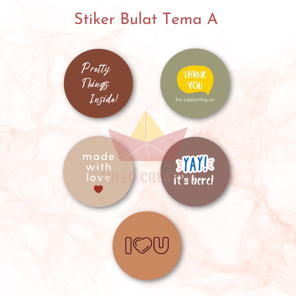Jual STIKER BULAT / STICKER BULAT / STIKER LABEL / STICKER LABEL ...