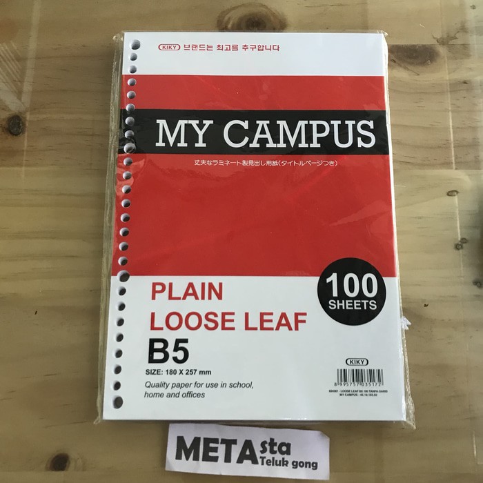 Jual Kertas File - Kertas Note - Isi Kertas Binder Loose Leaf Polos ...