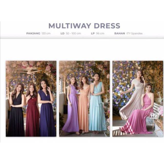 Jual READY | REGULER | MULTIWAY FREE KEMBEN!! Bridesmaid Gown/Gaun ...