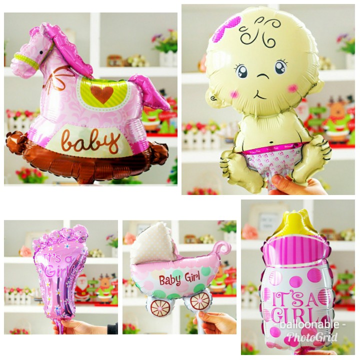 Jual Paket Dekorasi Balon Baby Shower Girl Mini ( PD29 ) | Shopee Indonesia