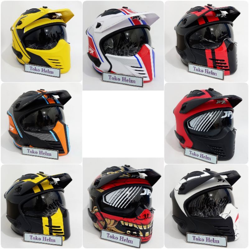 Jual HELM JPX 726 R MOTIF SNI / HELM JPX CAKIL MODULAR/ HELM MODULAR ...