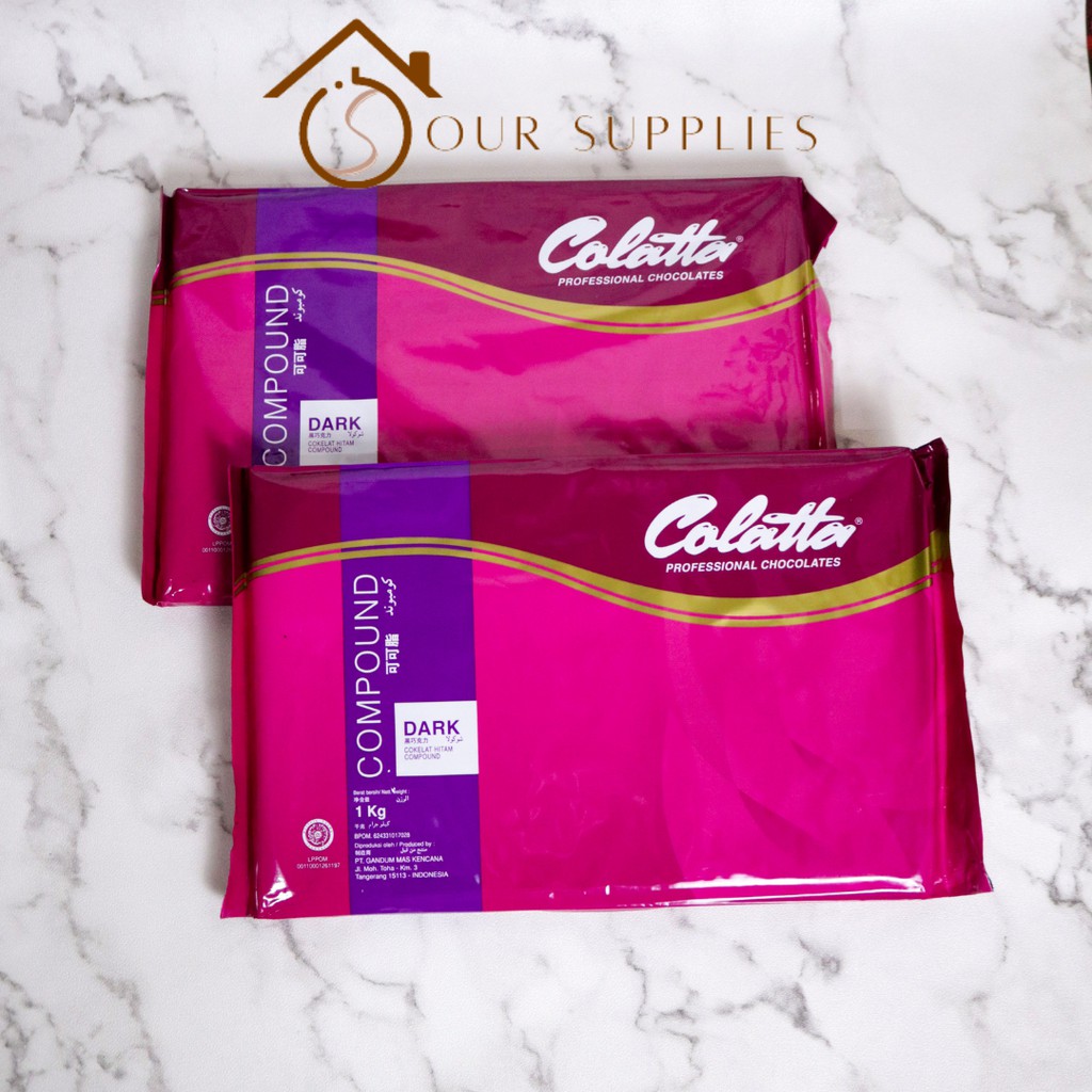 Jual Colatta Dark Chocolate Compound 1 kg | Shopee Indonesia