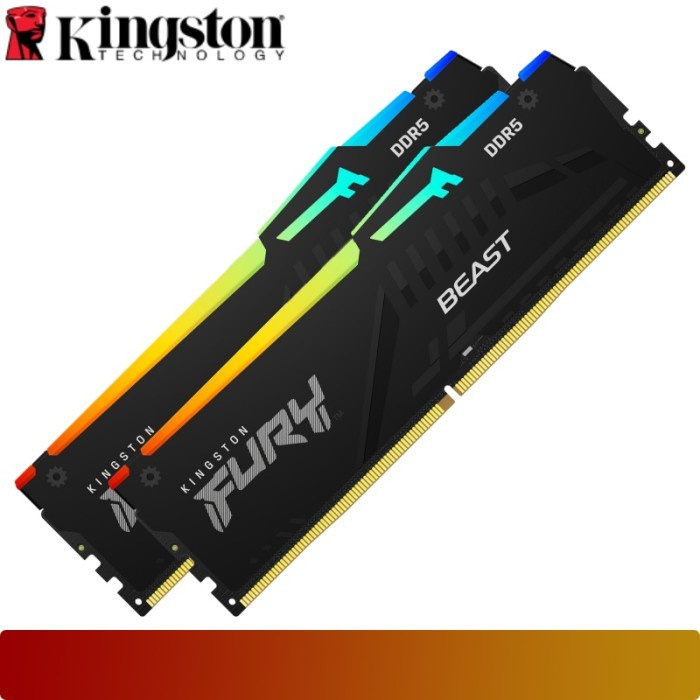 Jual Kingston Fury Beast RGB DDR5 5200Mhz 16GB (2x8GB) | Shopee Indonesia