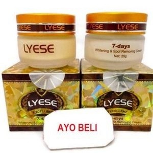 Jual cream lyese original /cream lyese siang dan malam /paket lyese ...