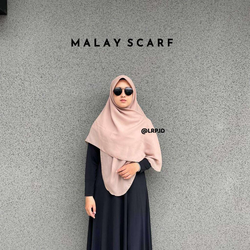 Jual MALAY SCARF | HIJAB CURVE 128 x 128 cm | Shopee Indonesia