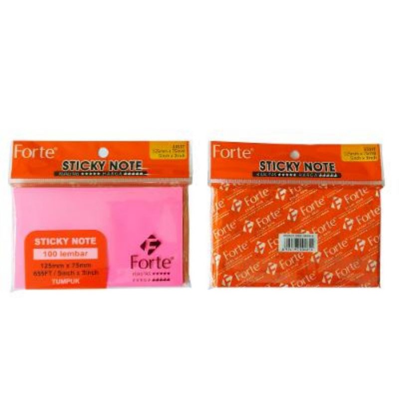 Jual Sticky Note Forte 657 (1pad) 100*75mm | Shopee Indonesia