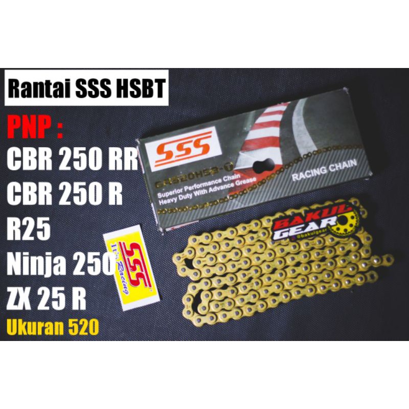 Jual Rantai 520 SSS Ninja 250 Fi Karbu CBR250RR R25 | Shopee Indonesia
