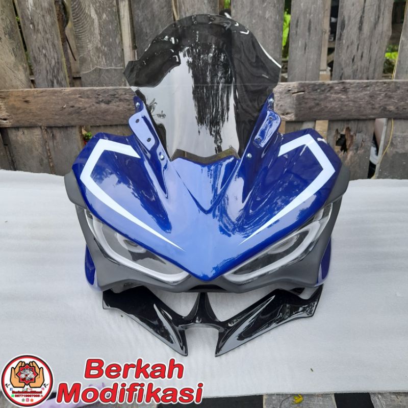 Jual Headlamp Model R25 + Lampu + Winglet PNP Yamaha R15 OLD V1 V2 ...