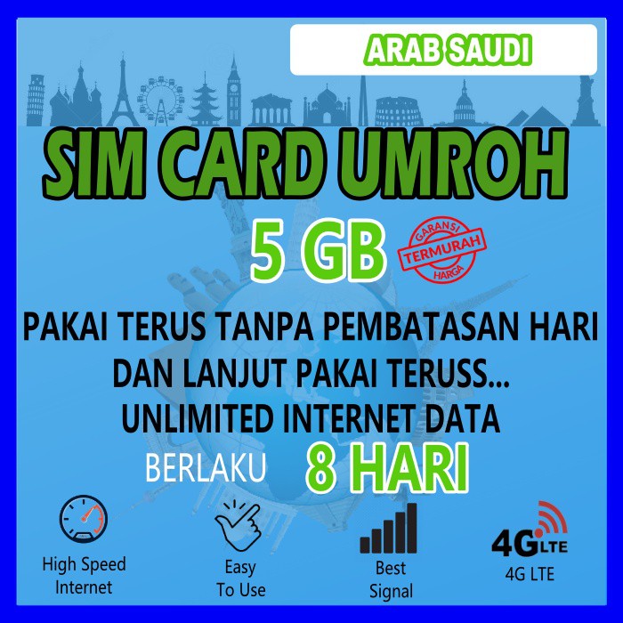 Jual SIM CARD ARAB SAUDI UMROH SIMCARD HAJI SAUDI ARABIAH MADINAH MEKAH ...