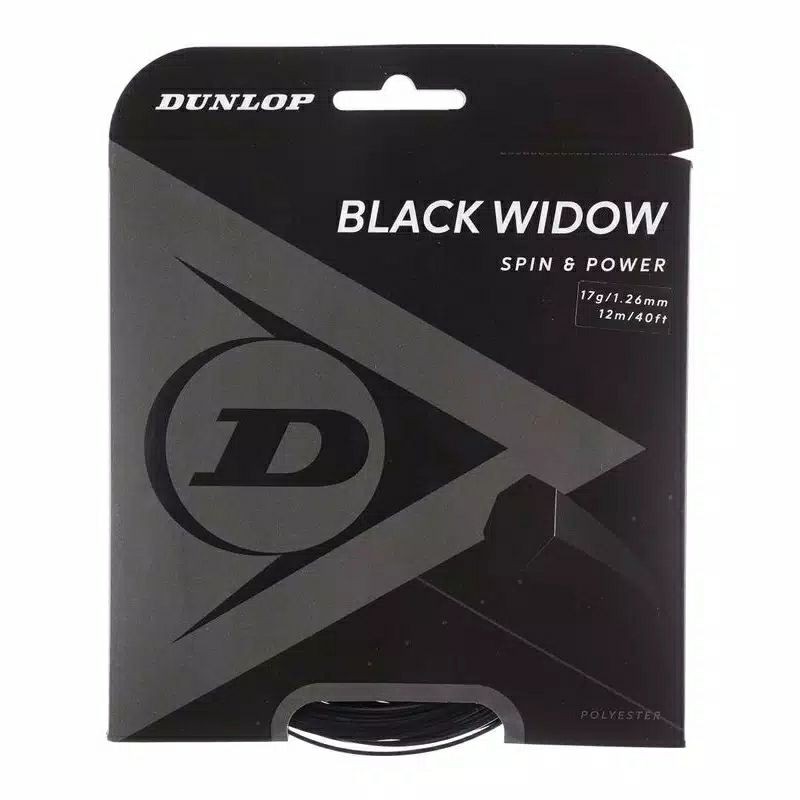 Jual Senar Tenis DUNLOP BLACK WIDOW SPIN AND POWER ORIGINAL | Shopee ...