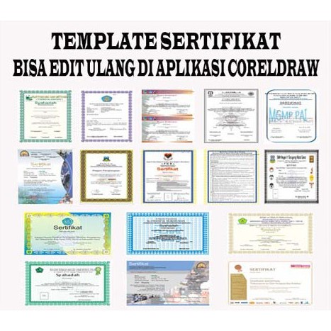 Jual Koleksi Template Desain Sertifikat Format Cdr | Shopee Indonesia