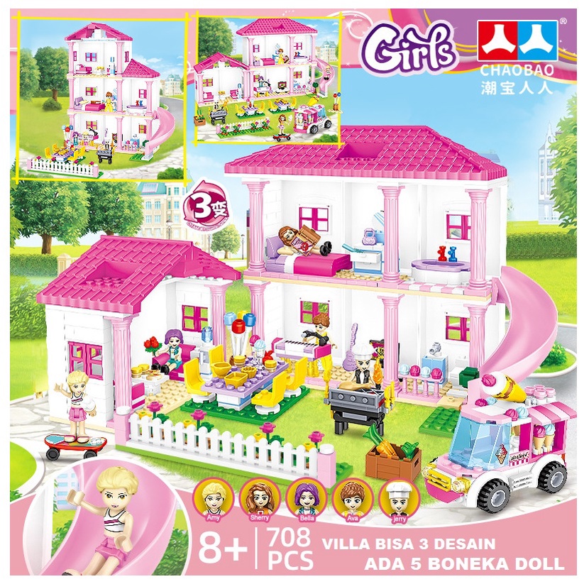 Jual MAINAN ANAK DIY EDUKASI BELAJAR GIRL PEREMPUAN LEGO BRICK BALOK ...