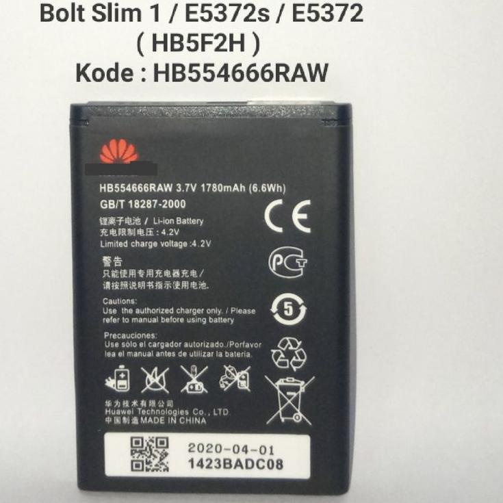 Jual Baterai Modem Wifi Bolt Slim 1 E5372 E5372s HB5F2H HB554666RAW ...