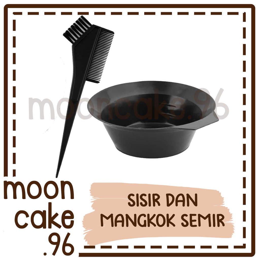 Jual sisir semir mangkok semir kuas cat rambut mangkuk hair dye ...
