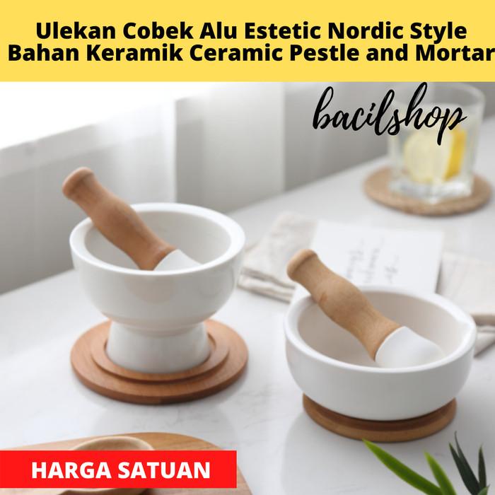 Jual Ulekan/Cobek Estetic Nordic Style Keramik (Ceramic Pestle And ...