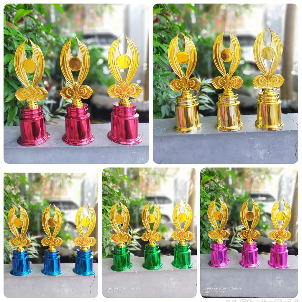 Jual Piala Mini Chrome Warna Tunas Pramuka Piala Warna Warni Piala ...